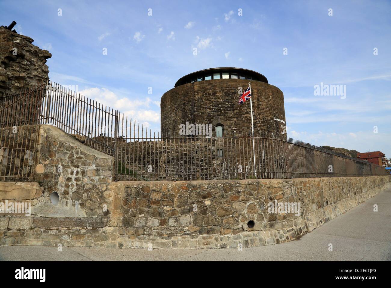 Sandgate Castle from Marine Walk and the beach, Sandgate, Folkestone ...