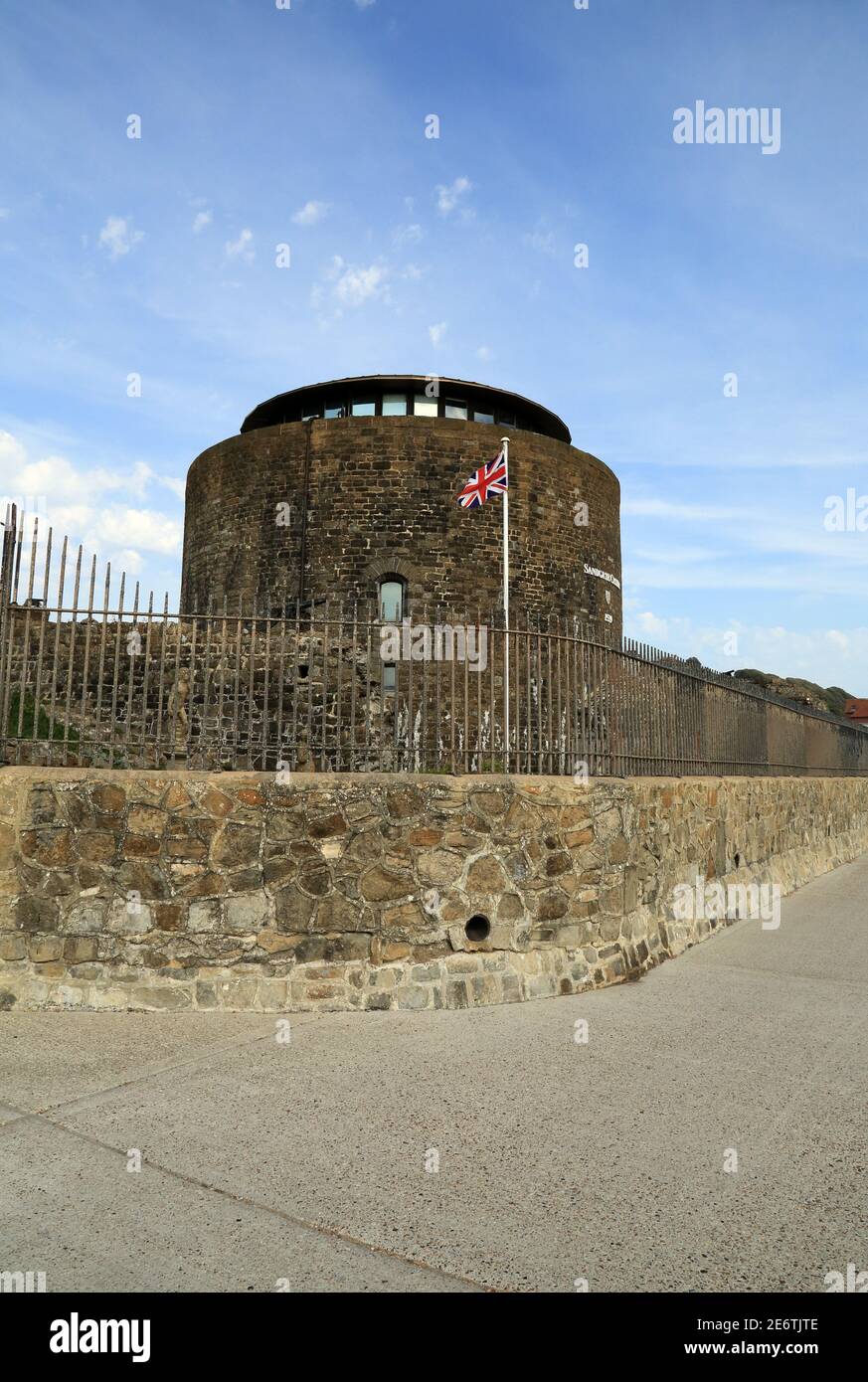 Sandgate Castle from Marine Walk and the beach, Sandgate, Folkestone ...
