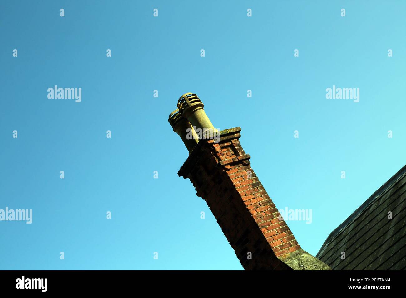 Chimney on Bybrook House, above Undercliff, Sandgate, Folkestone, Kent ...