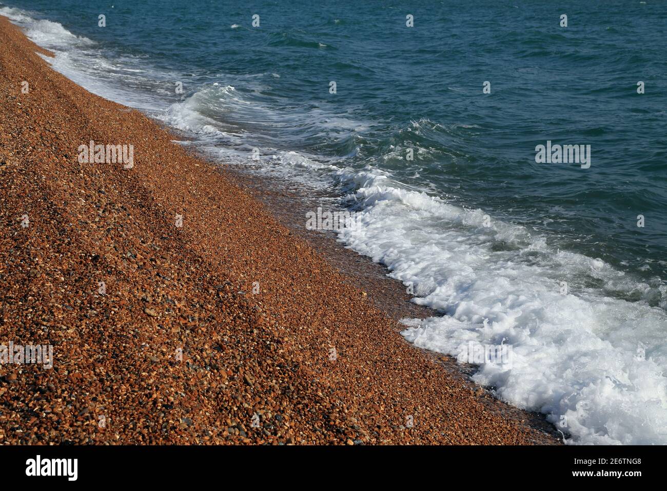 Sea and shingle beach, Sandgate, Folkestone, Kent, England, United ...