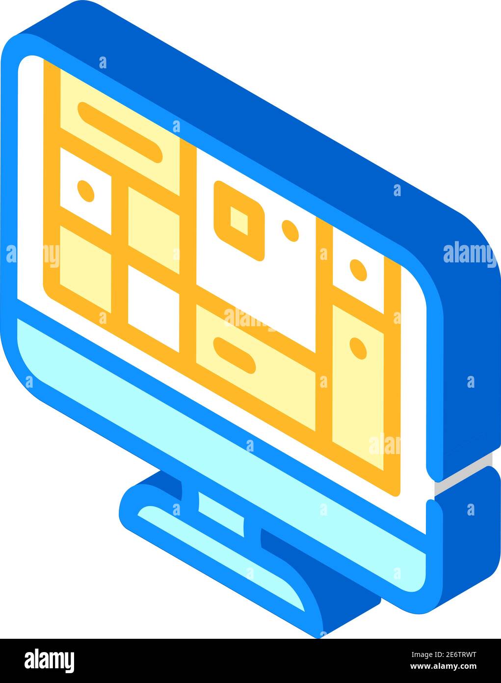table of operating system isometric icon vector illustration Stock ...