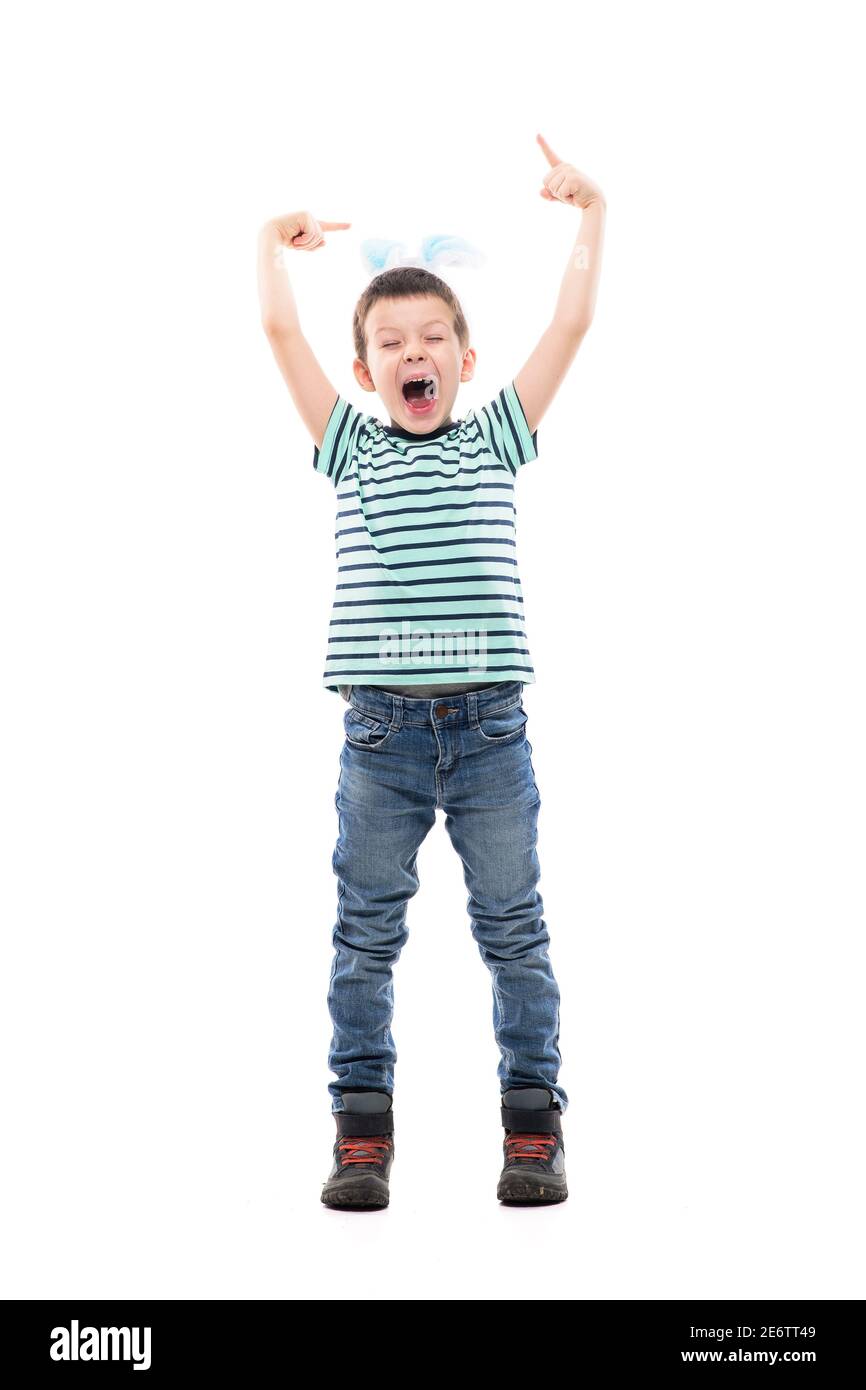 Children kid screaming happy expression hi-res stock photography and ...