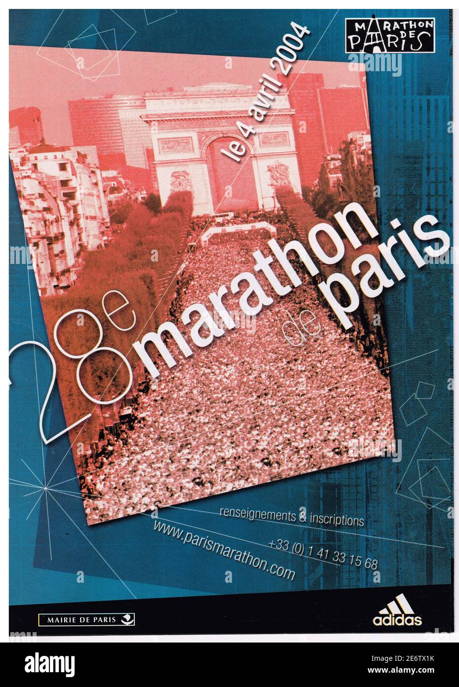 24th Marathon of Paris, 2004 Stock Photo - Alamy