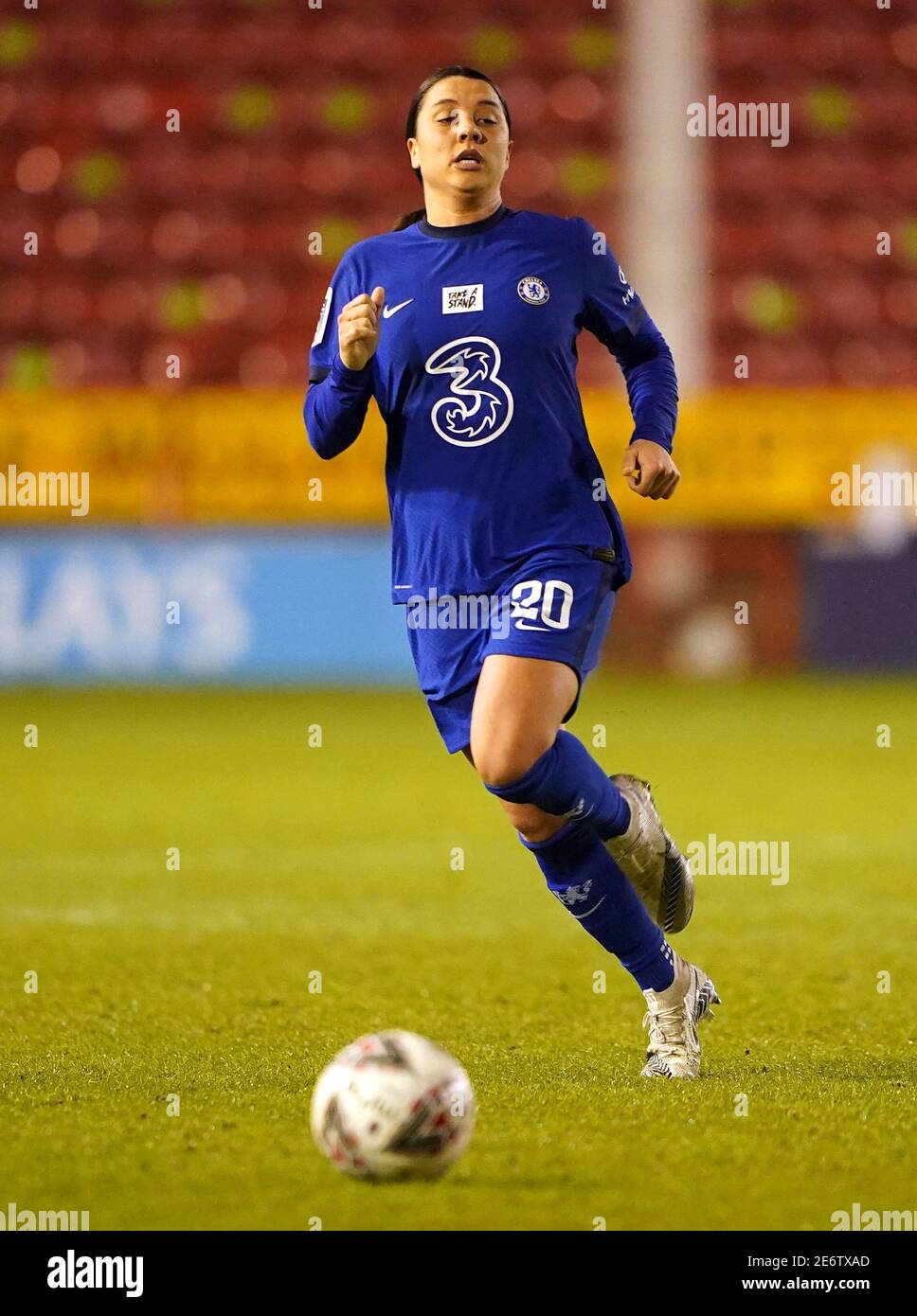 Chelsea's Sam Kerr during the FA Women's Super League match at Banks's ...