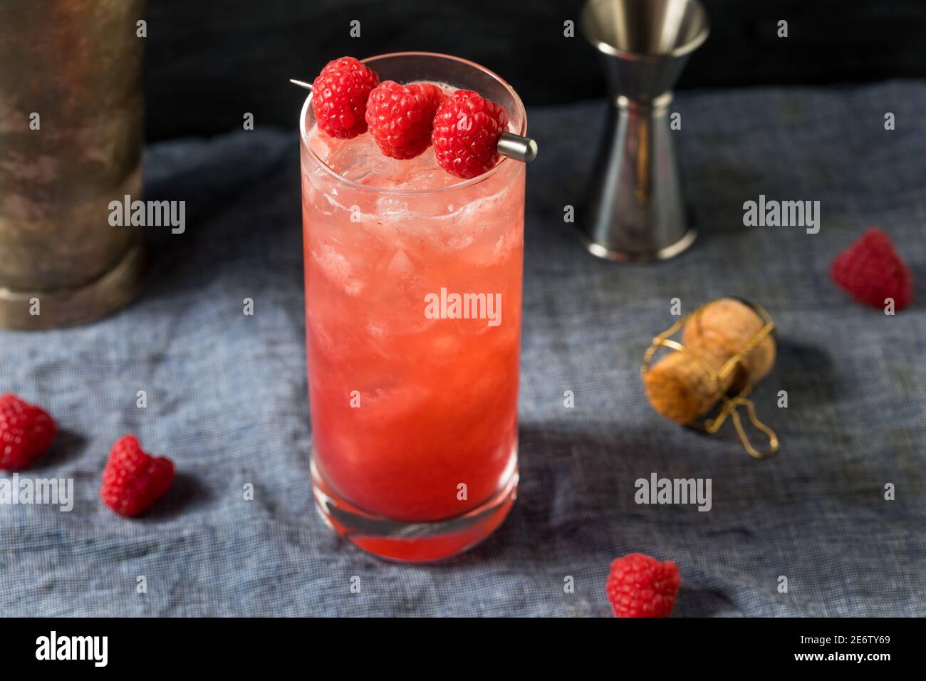 Refreshing Boozy Russian Spring Punch Cocktail with Vodka Stock Photo ...
