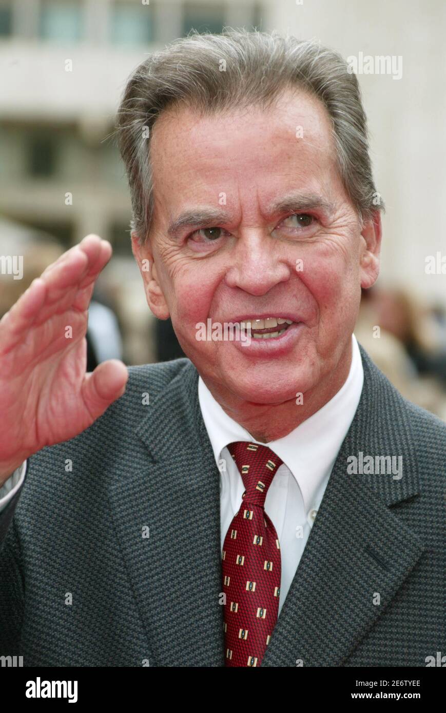 NEW YORK, NY- MAY 12: Dick Clark arrives at the 2003-04 NBC Network ...