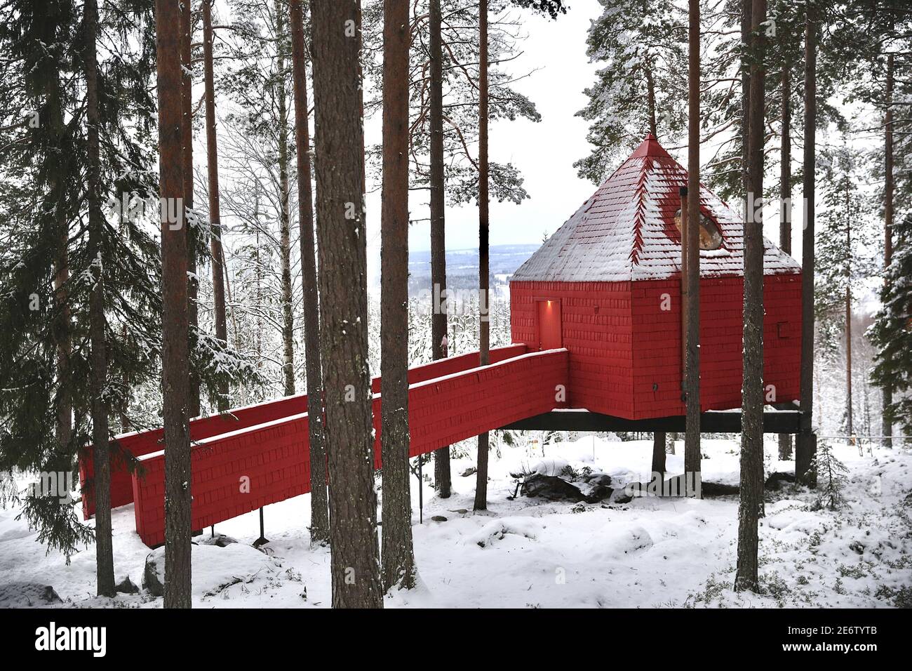 Sweden, Lapland, Norrbotten County, Harads, The blue Cone, one of the ...