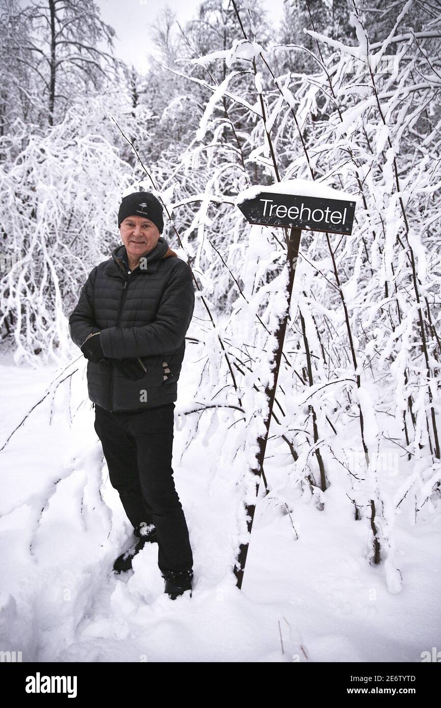 Sweden, Lapland, Norrbotten County, Harads, Kent Lindvall, the creator ...