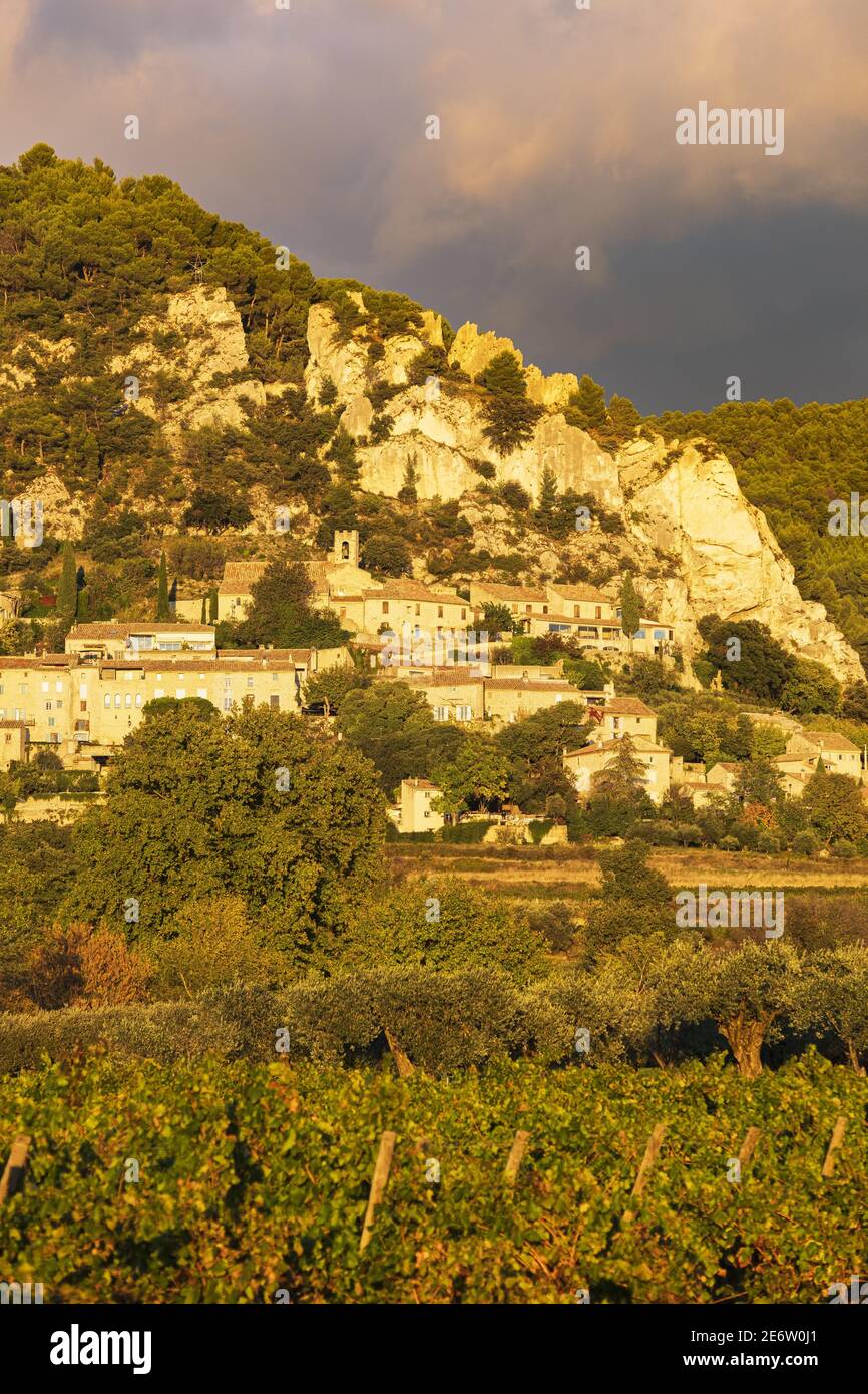 France, Vaucluse, the medieval village of Seguret, labelled Les Plus ...