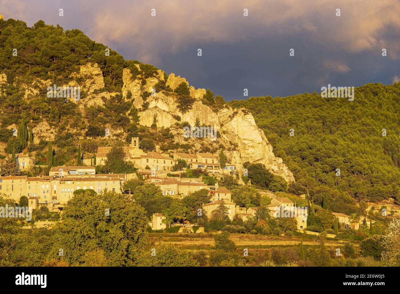 France, Vaucluse, the medieval village of Seguret, labelled Les Plus ...