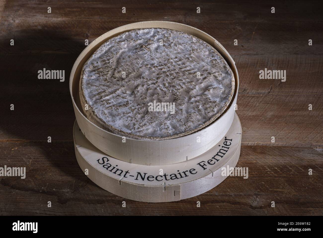 France, Puy de Dome, AOC and AOP Saint-Nectaire cheese whose calling ...