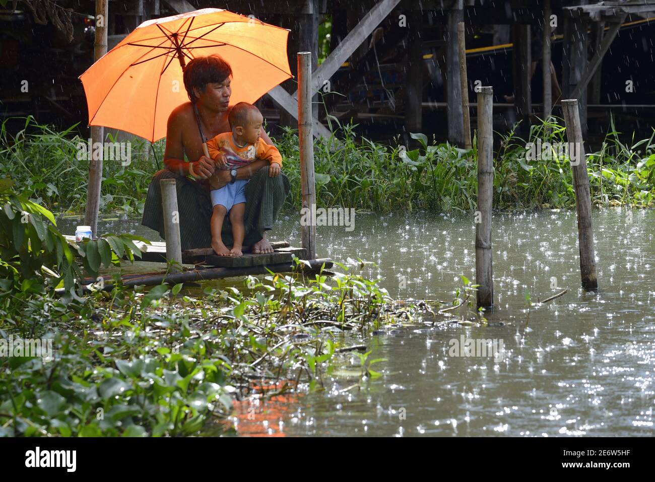 Myanmar (Burma), Shan State, Inle Lake, Phaung Daw Oo pagoda ...