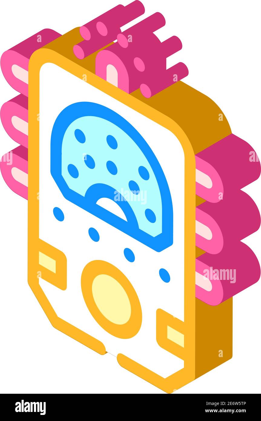 ectoplasm paranormal detector isometric icon vector illustration Stock ...