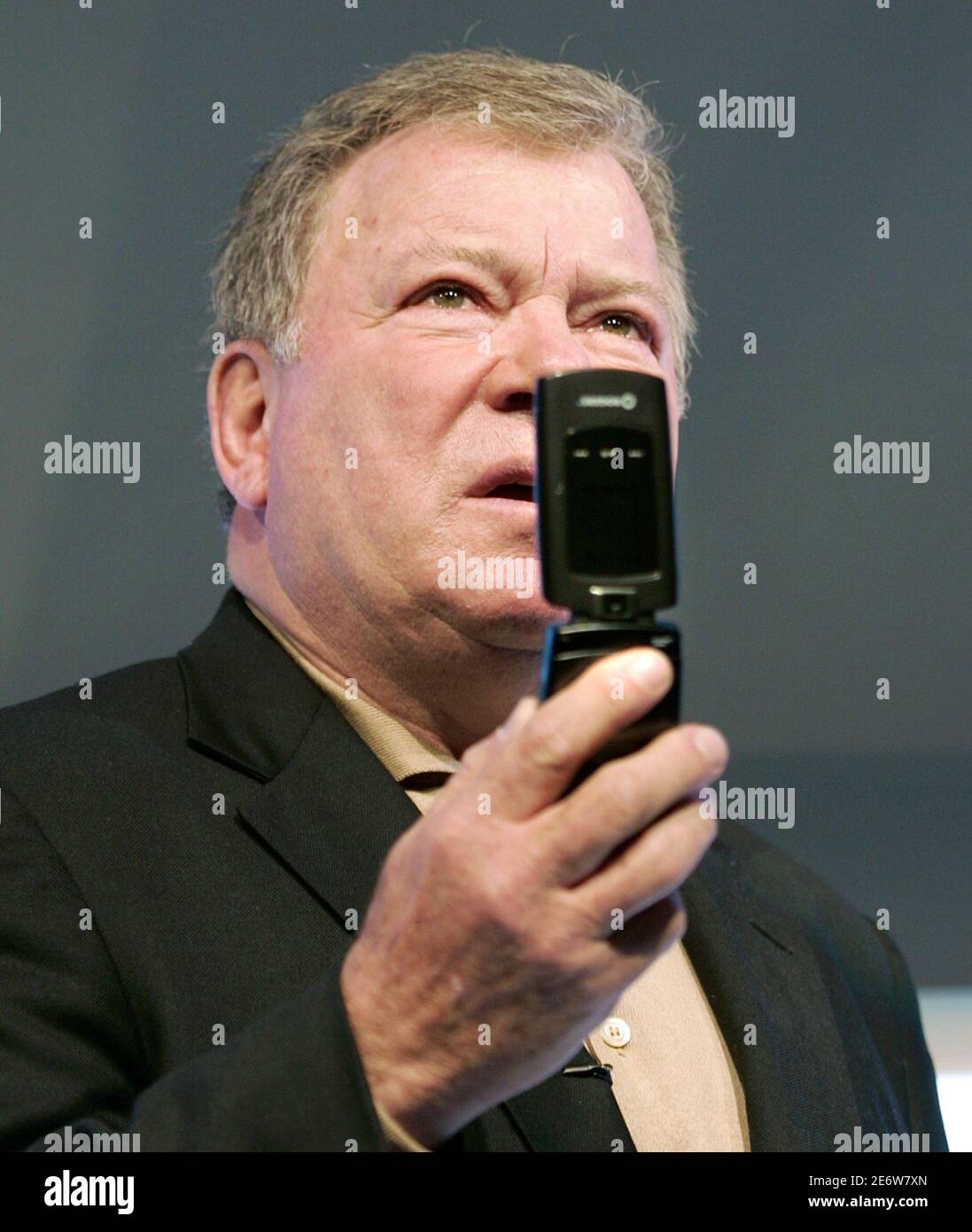 Captain kirk star trek phone hi-res stock photography and images - Alamy