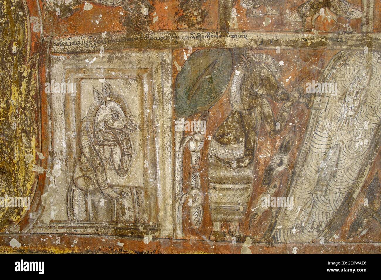 Myanmar (Burma), Mandalay, old city of Sagaing, on the banks of theThan ...