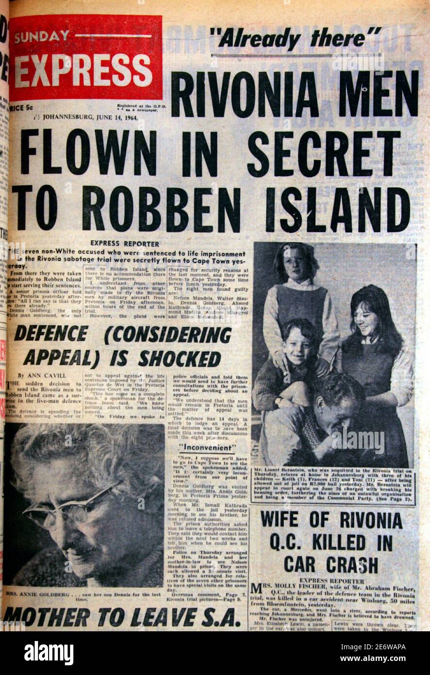 Nelson mandela rivonia trial hi-res stock photography and images - Alamy