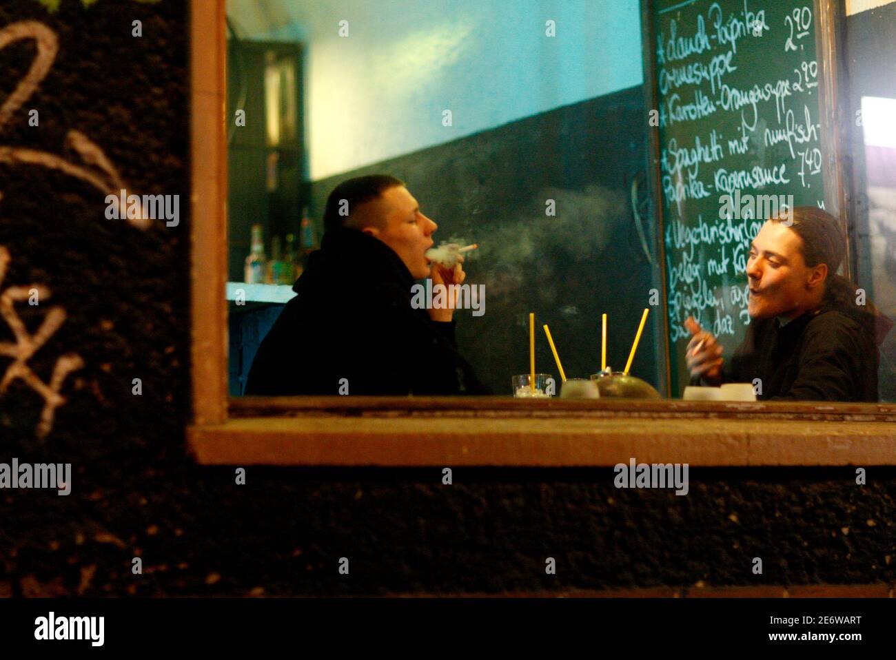 Two Men Smoking Cigarettes High Resolution Stock Photography and Images ...