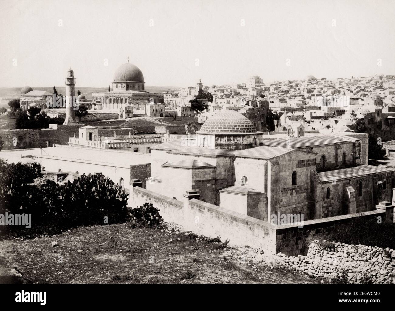 Vintage 19th century photograph: St Anne's church, Jerusalem, c.1880's ...