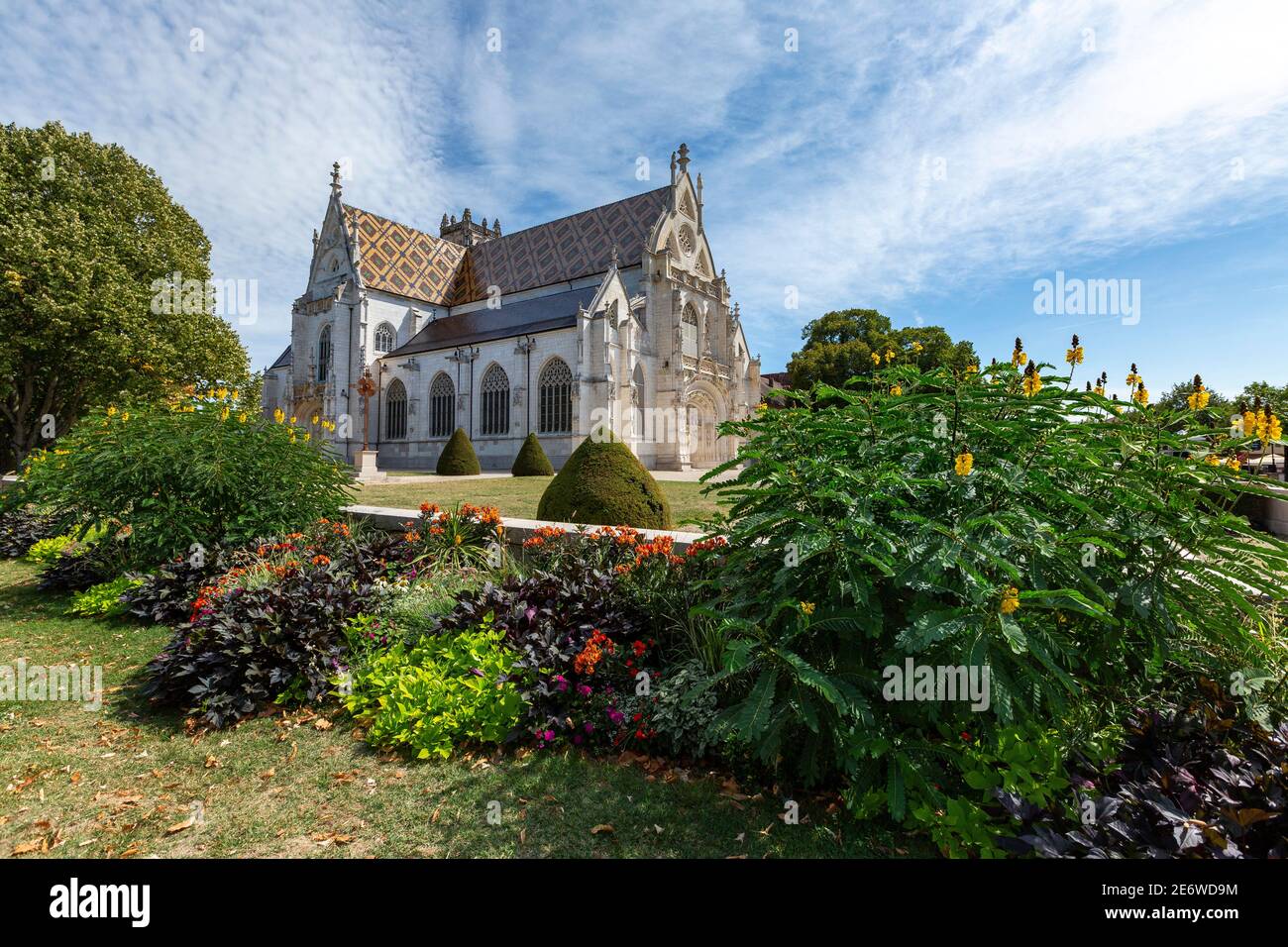 France, Ain, Bourg-en-Bresse, royal monastery of Brou restored in 2018 ...