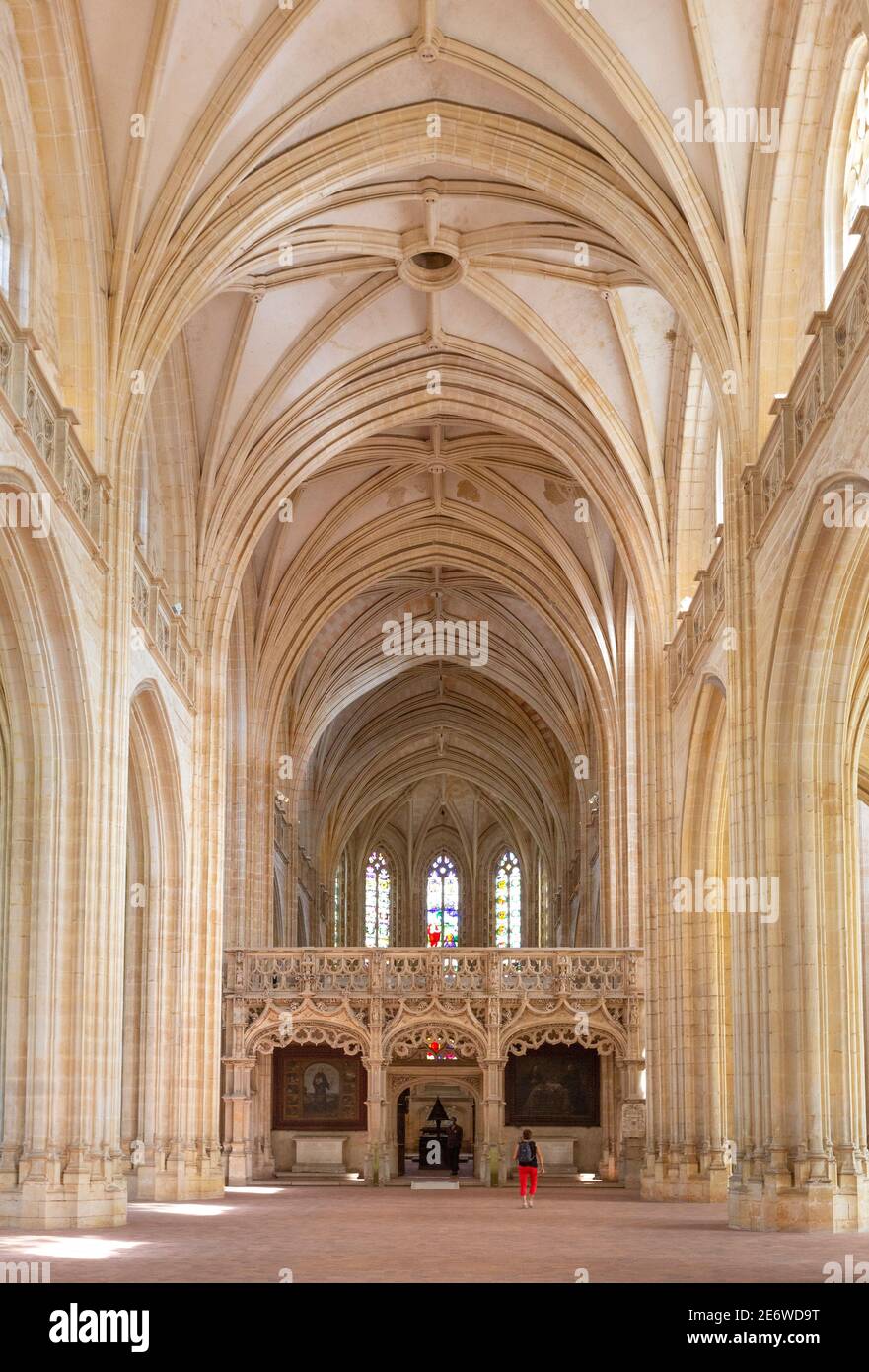 France, Ain, Bourg-en-Bresse, royal monastery of Brou restored in 2018 ...