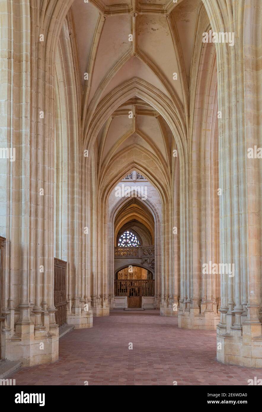 France, Ain, Bourg-en-Bresse, royal monastery of Brou restored in 2018 ...