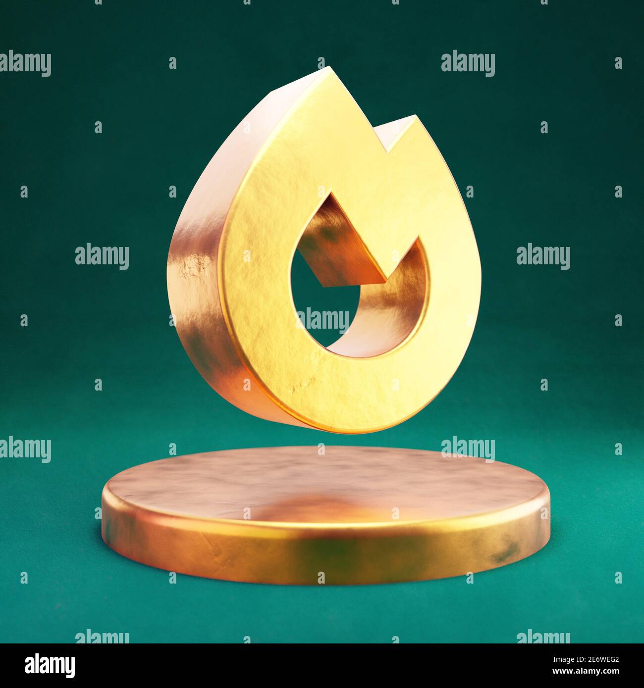 Gold fire logo hi-res stock photography and images - Alamy