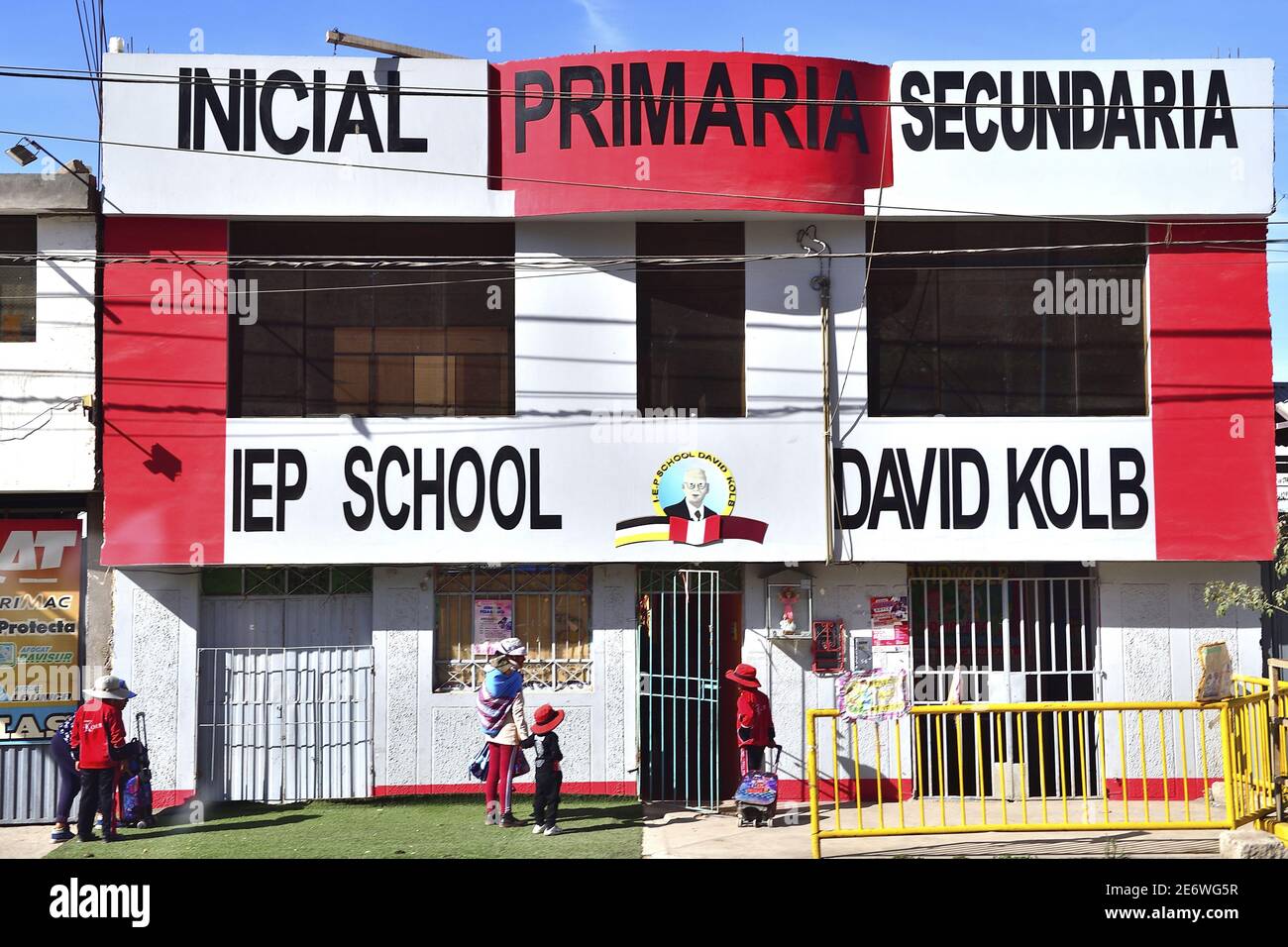 Peru, a school in the surburb of Arequipa Stock Photo - Alamy