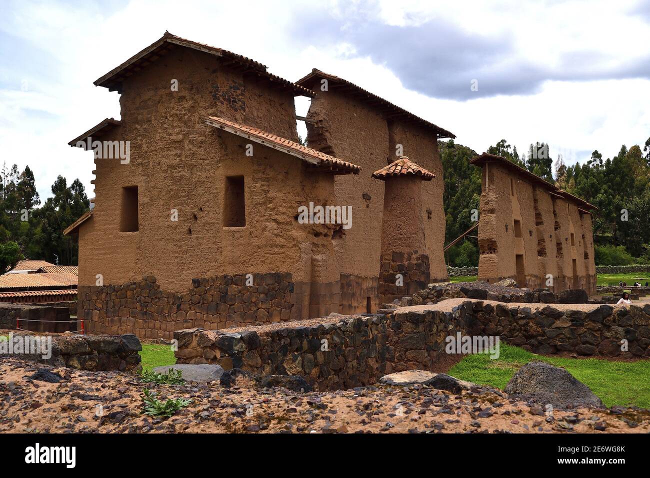 Peru, Raqchi,Inca archeological site Stock Photo - Alamy