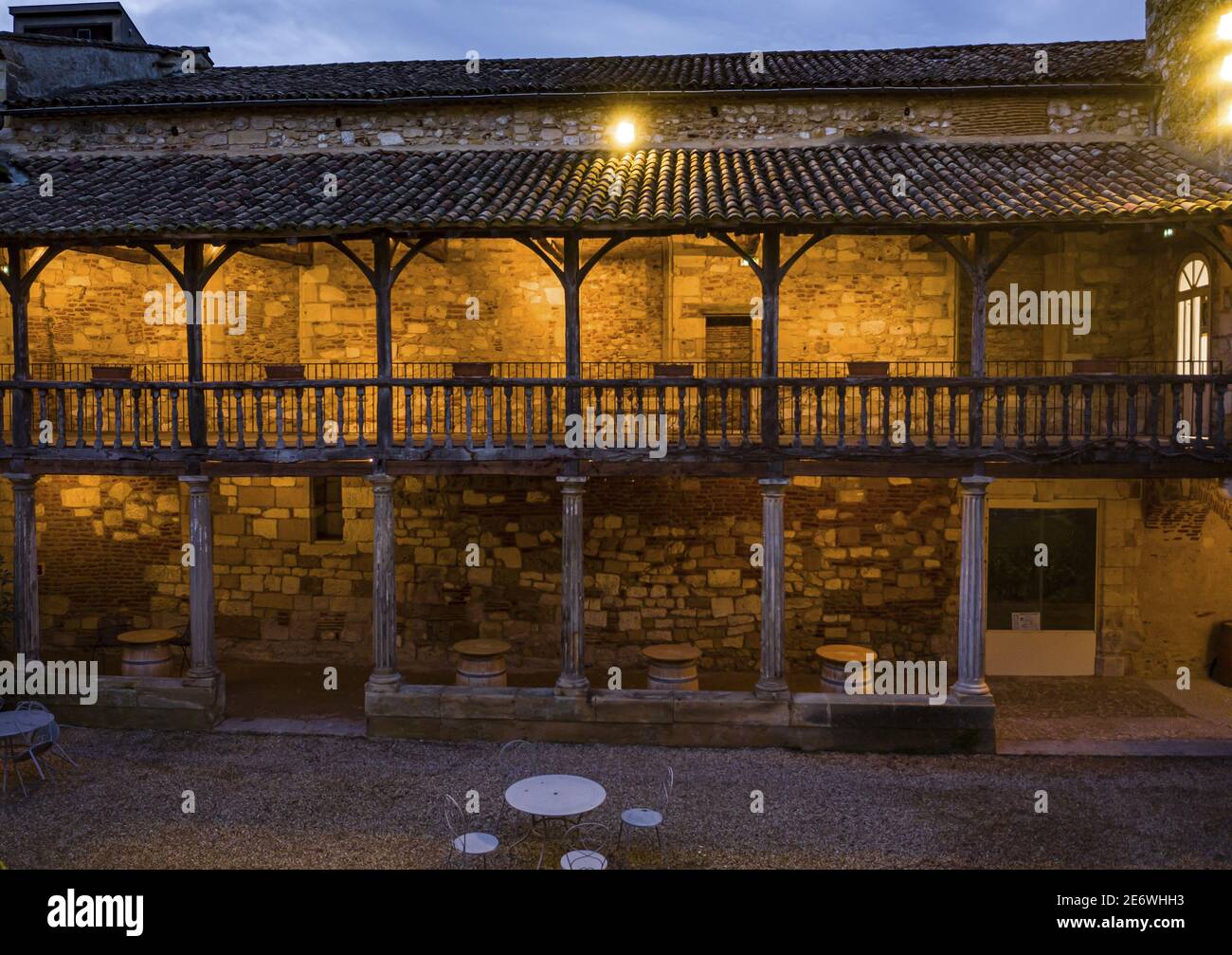 France, Dordogne, Purple Perigord, Bergerac, Town of Bergerac, Clo?tre ...