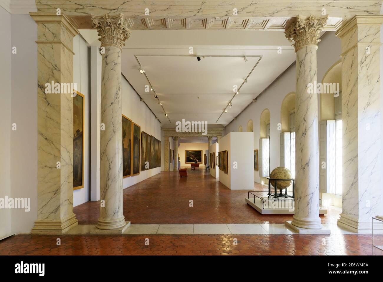 France, Vaucluse, Avignon, Villeneuve Martignan hotel of the 18th ...
