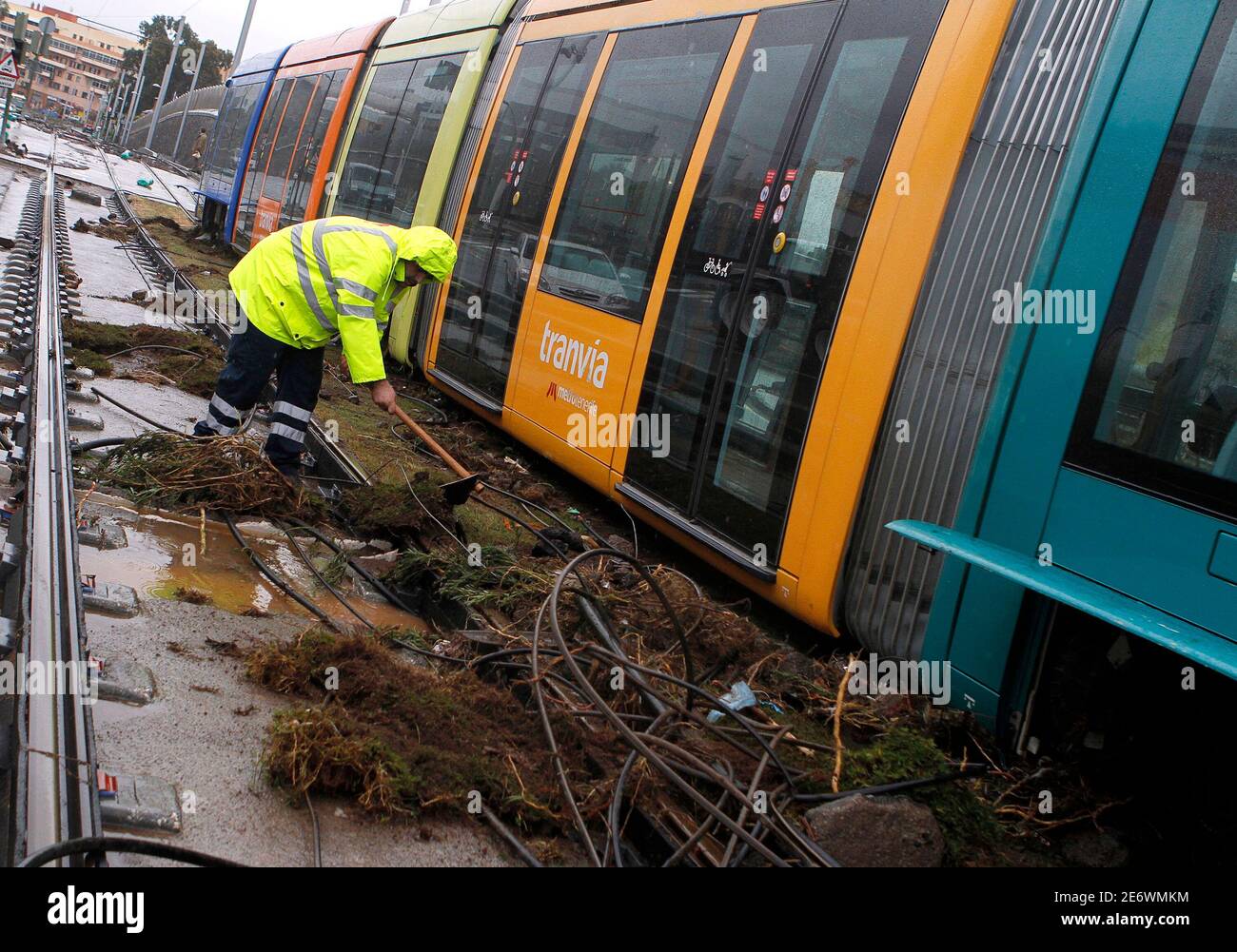 Broken tram hi-res stock photography and images - Alamy