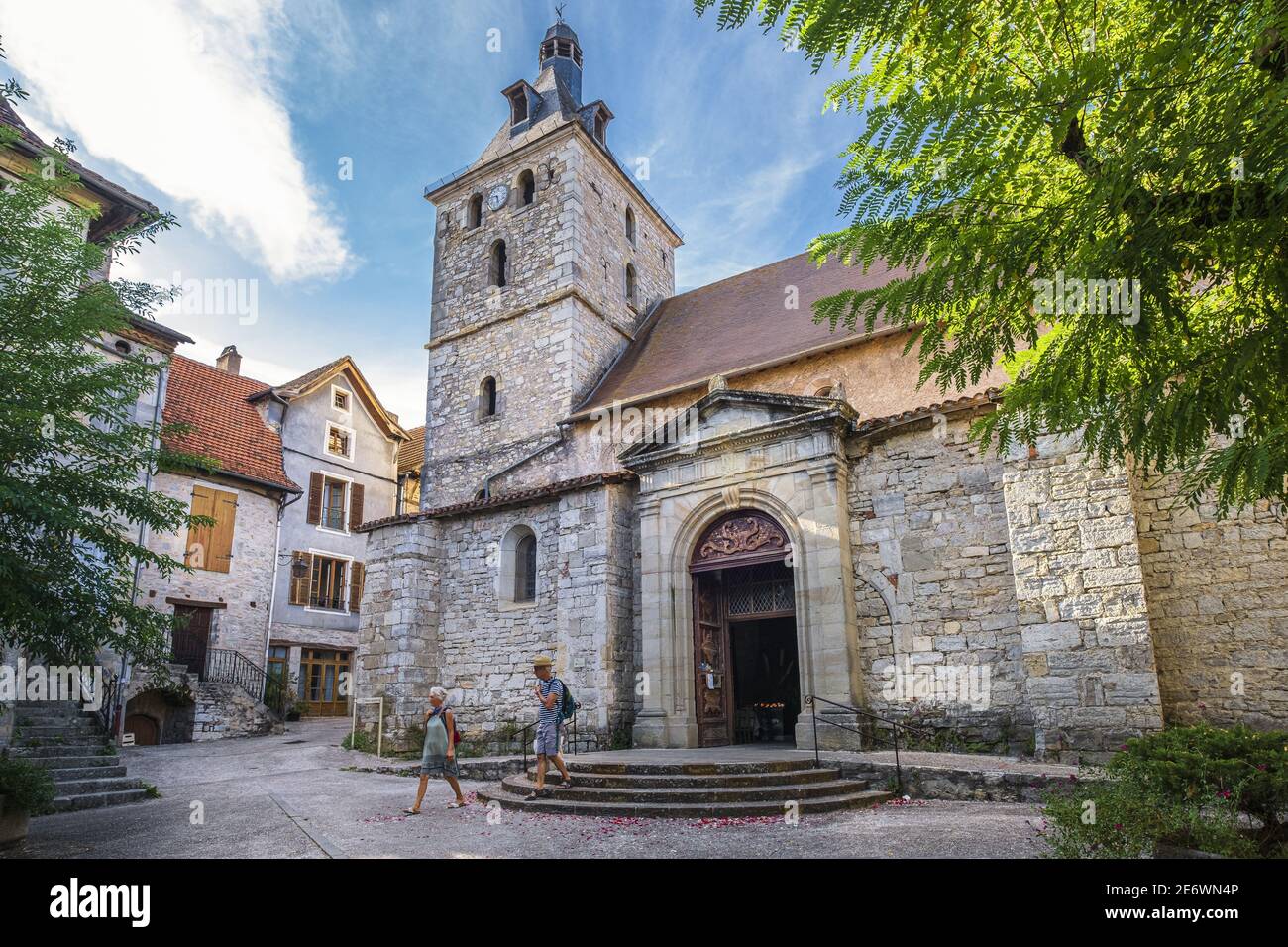 France, Lot, Cajarc on the Via Podiensis, one of the pilgrim routes to ...
