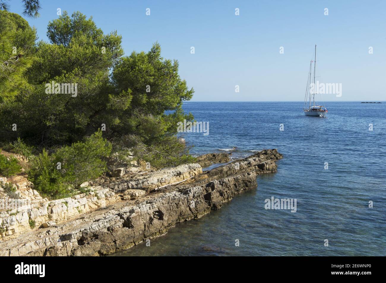 France, Alpes Maritimes, Cannes, Lerins Islands, Saint Margaret Island ...