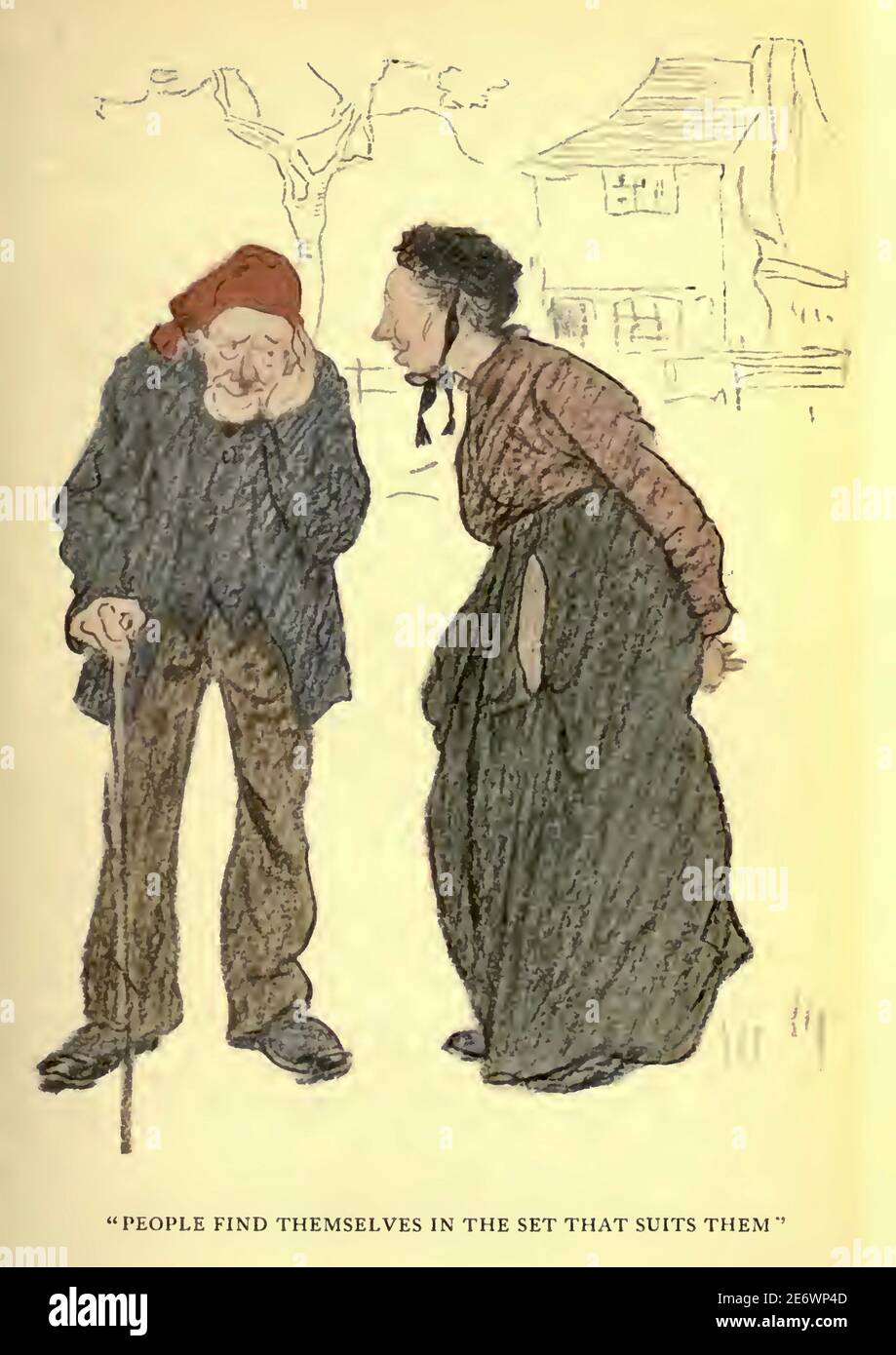 Vintage George Belcher illustration entitled People Finds Themselves in ...