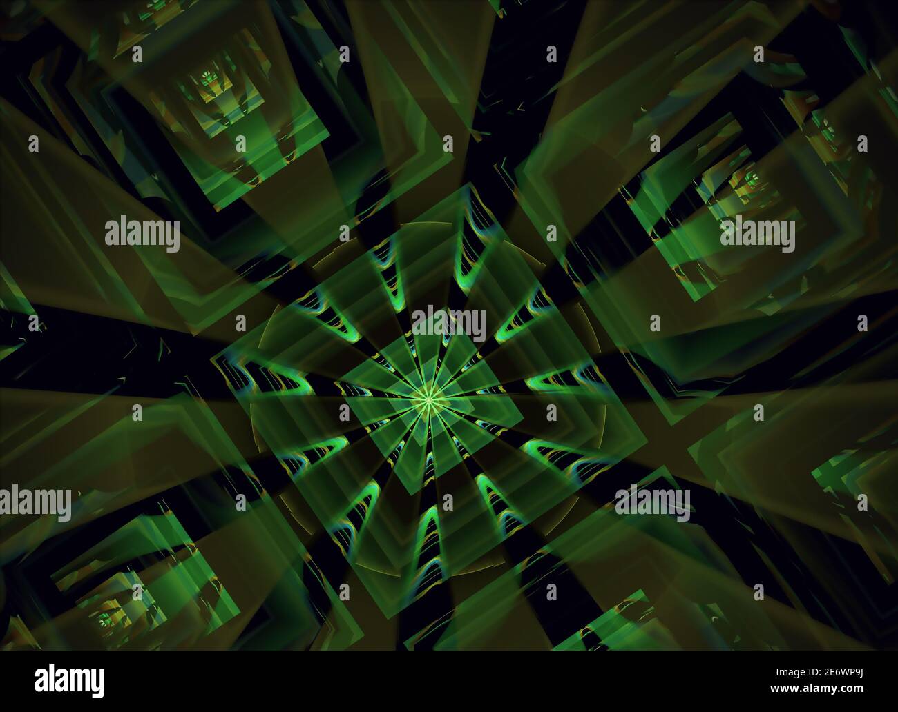 Technological textured background. 3D Fractal graphics. Science and ...