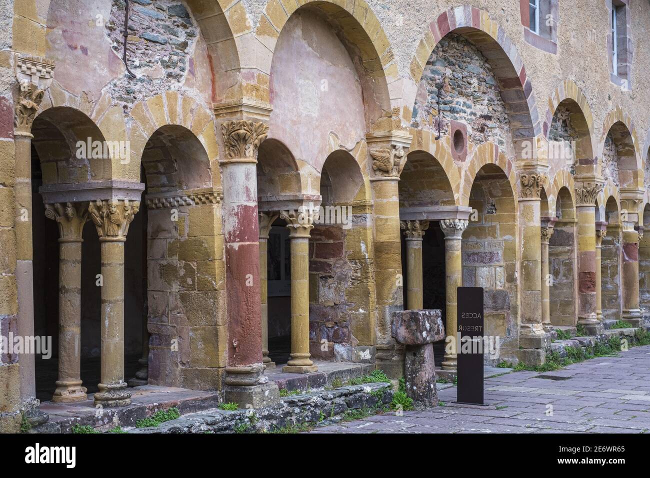 France, Aveyron, Conques on the Via Podiensis, one of the pilgrim ...