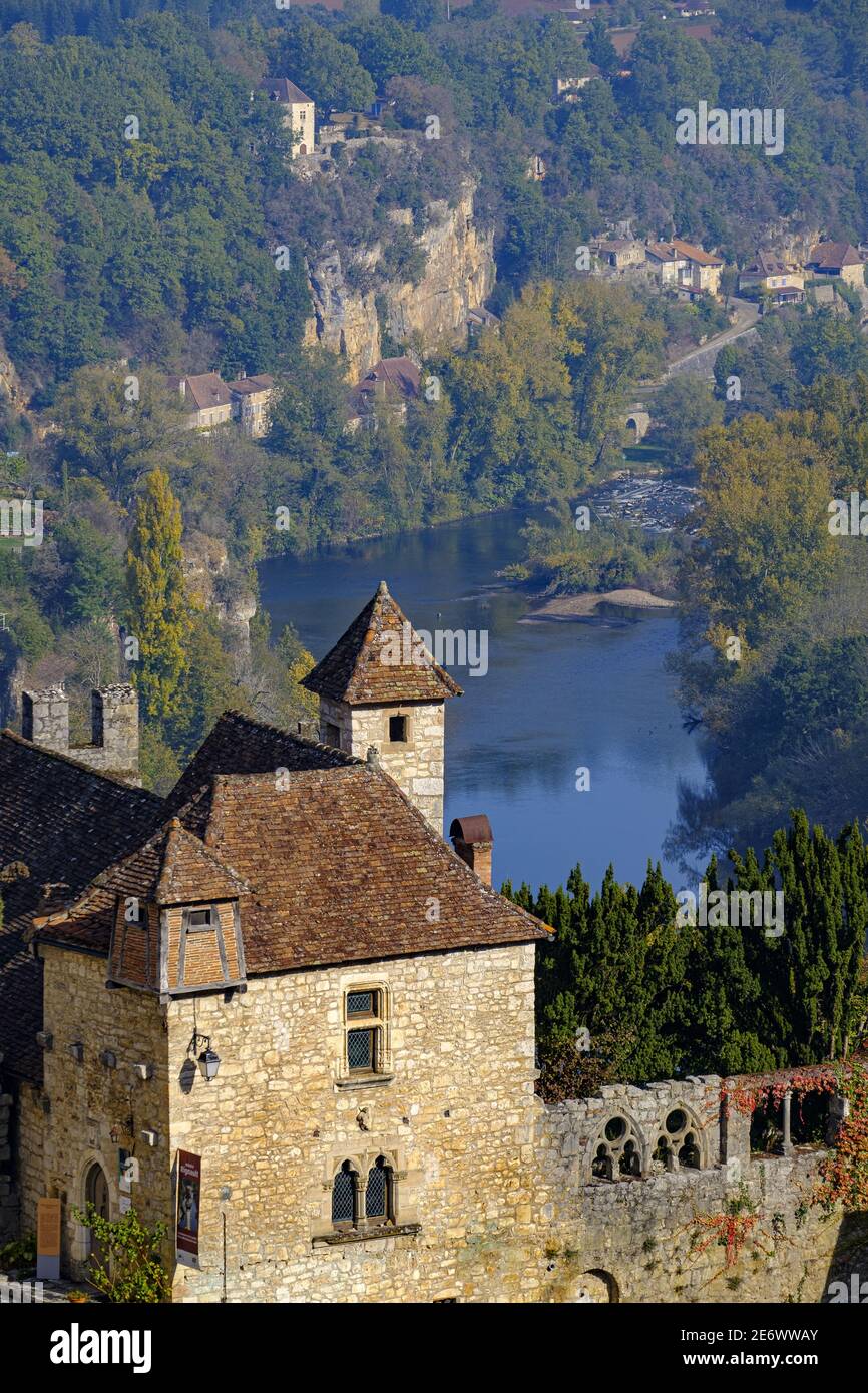 France, Quercy, Lot, Saint-Cirq-Lapopie, labelled one of the most ...