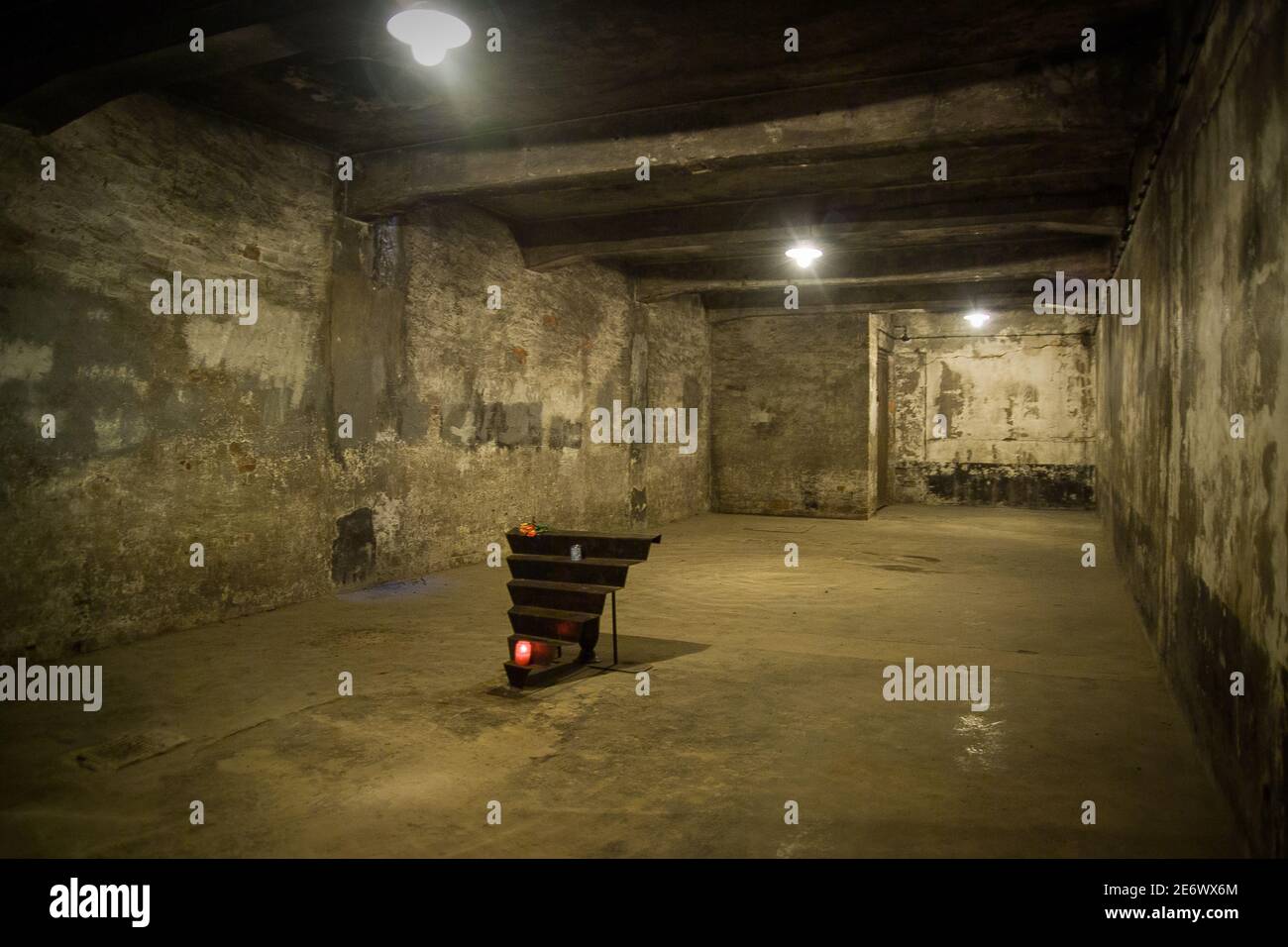 Auschwitz gas chamber hi-res stock photography and images - Alamy