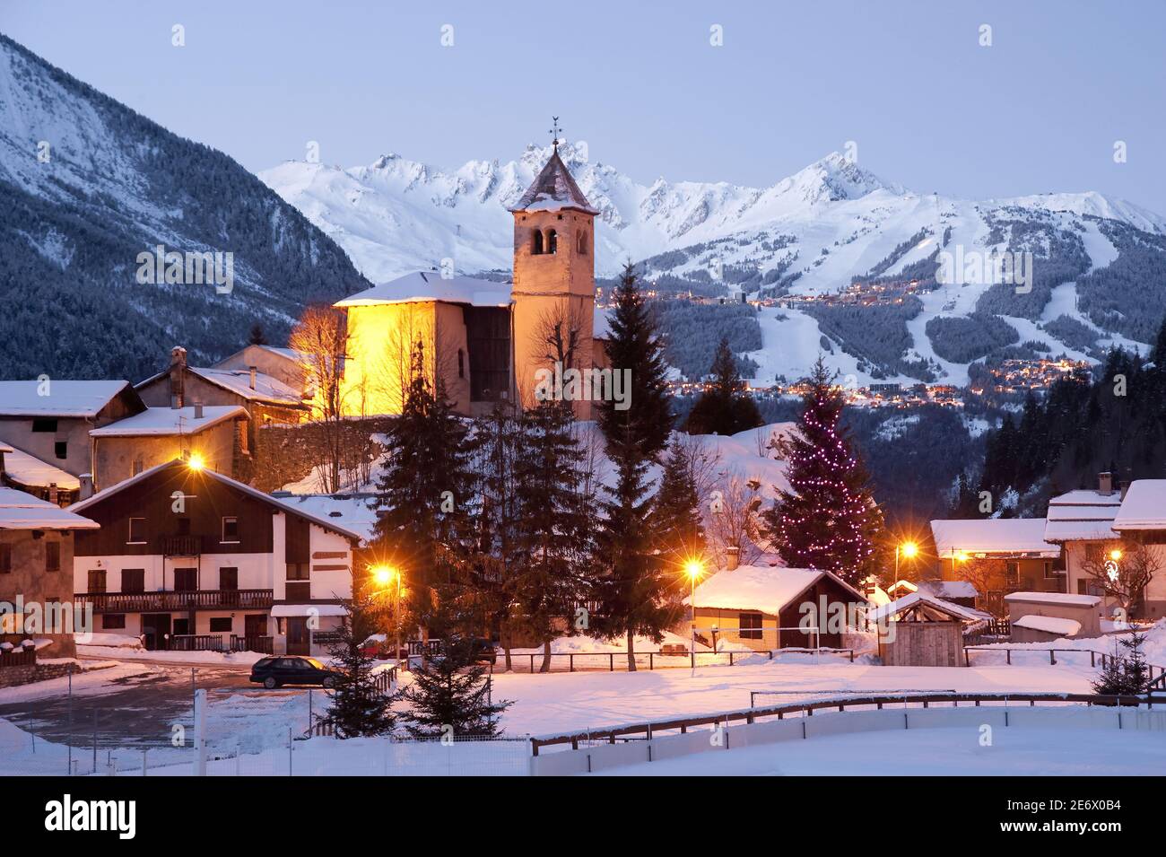 France, Savoy, Vanoise massif, Champagny en Vanoise Paradiski, the old ...