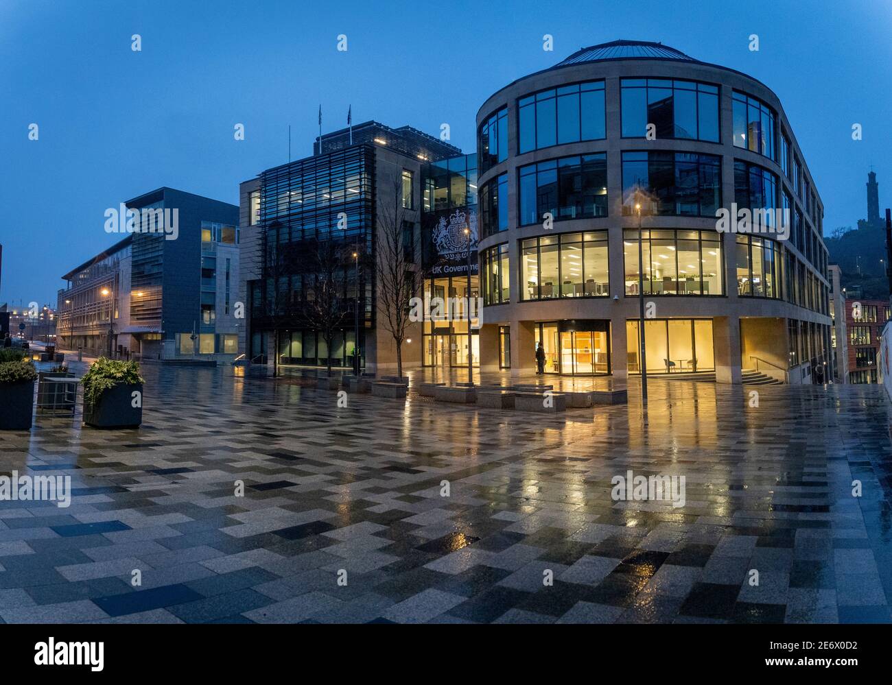 Exterior of new Queen Elizabeth House the offices of the UK Government ...