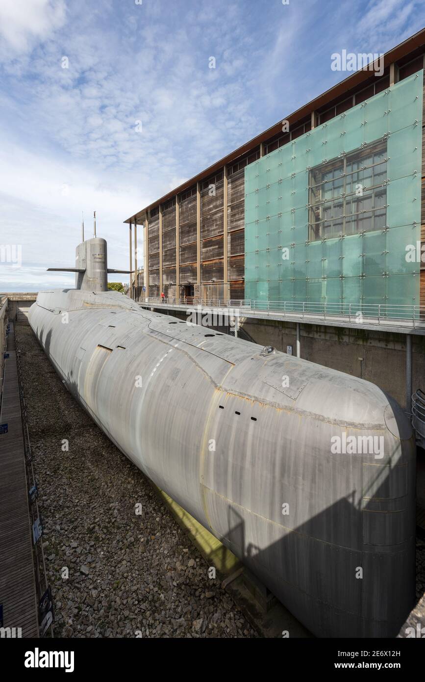 France, Manche, Cotentin, Cherbourg, La Cite de la Mer (City of the Sea ...