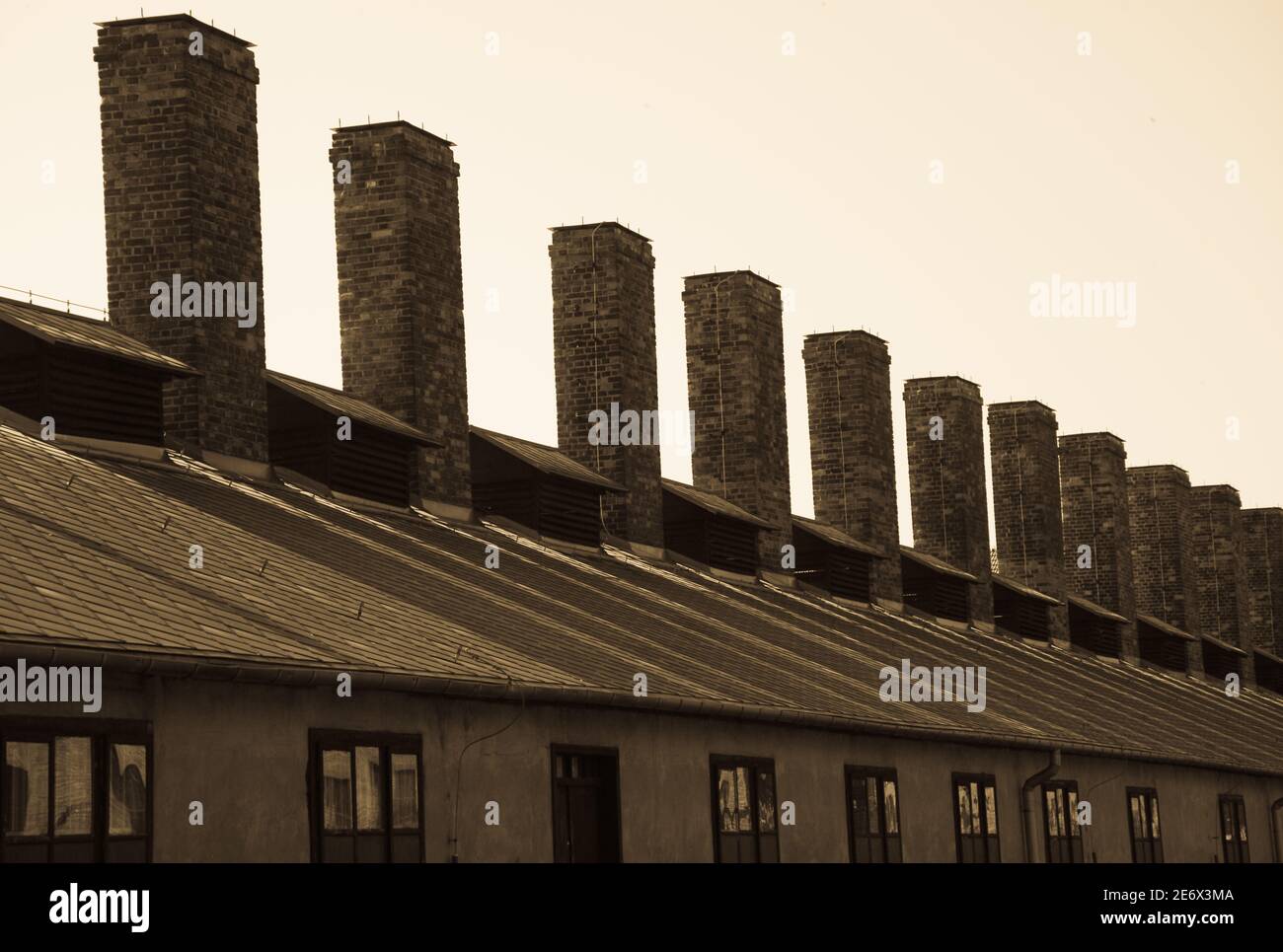 Chimneys auschwitz concentration camp hi-res stock photography and ...