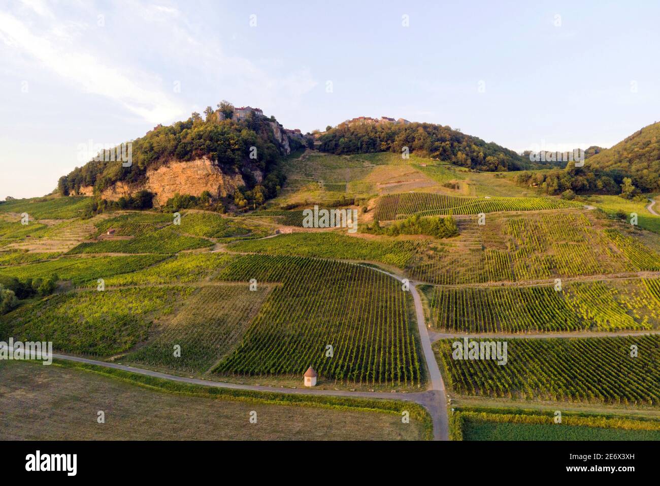 France, Jura, Chateau Chalon, labelled Les Plus Beaux Villages de ...