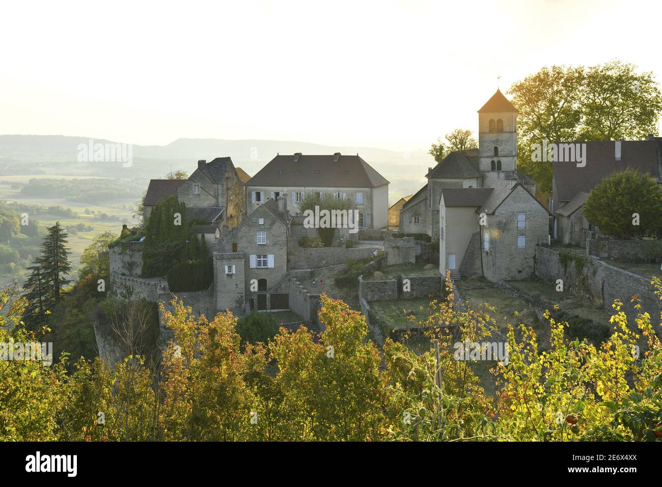 France, Jura, Chateau Chalon, labelled Les Plus Beaux Villages de ...