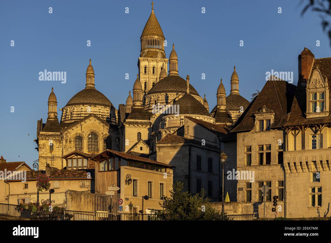 France, Dordogne, White Perigord, Perigueux, the St Front cathedral ...