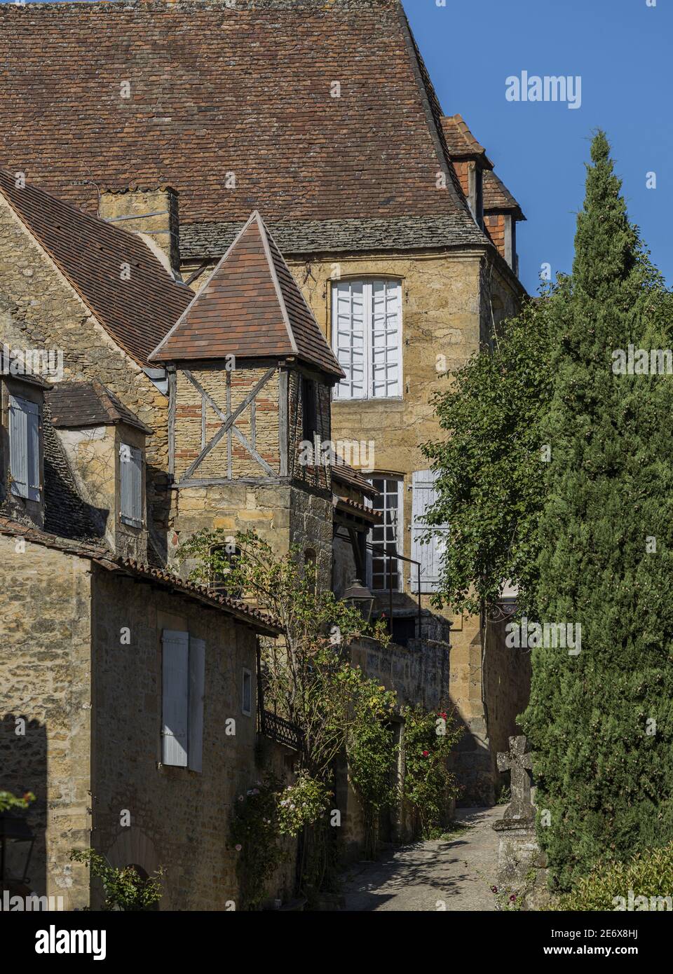 France, Dordogne, Black Perigord, Sarlat, Town of Sarlat Stock Photo ...