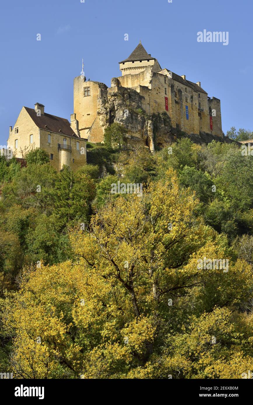 France, Perigord, Dordogne, Castelnaud castle Stock Photo - Alamy