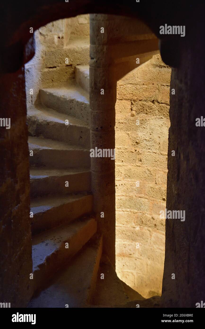 Queribus castle staircase hi-res stock photography and images - Alamy