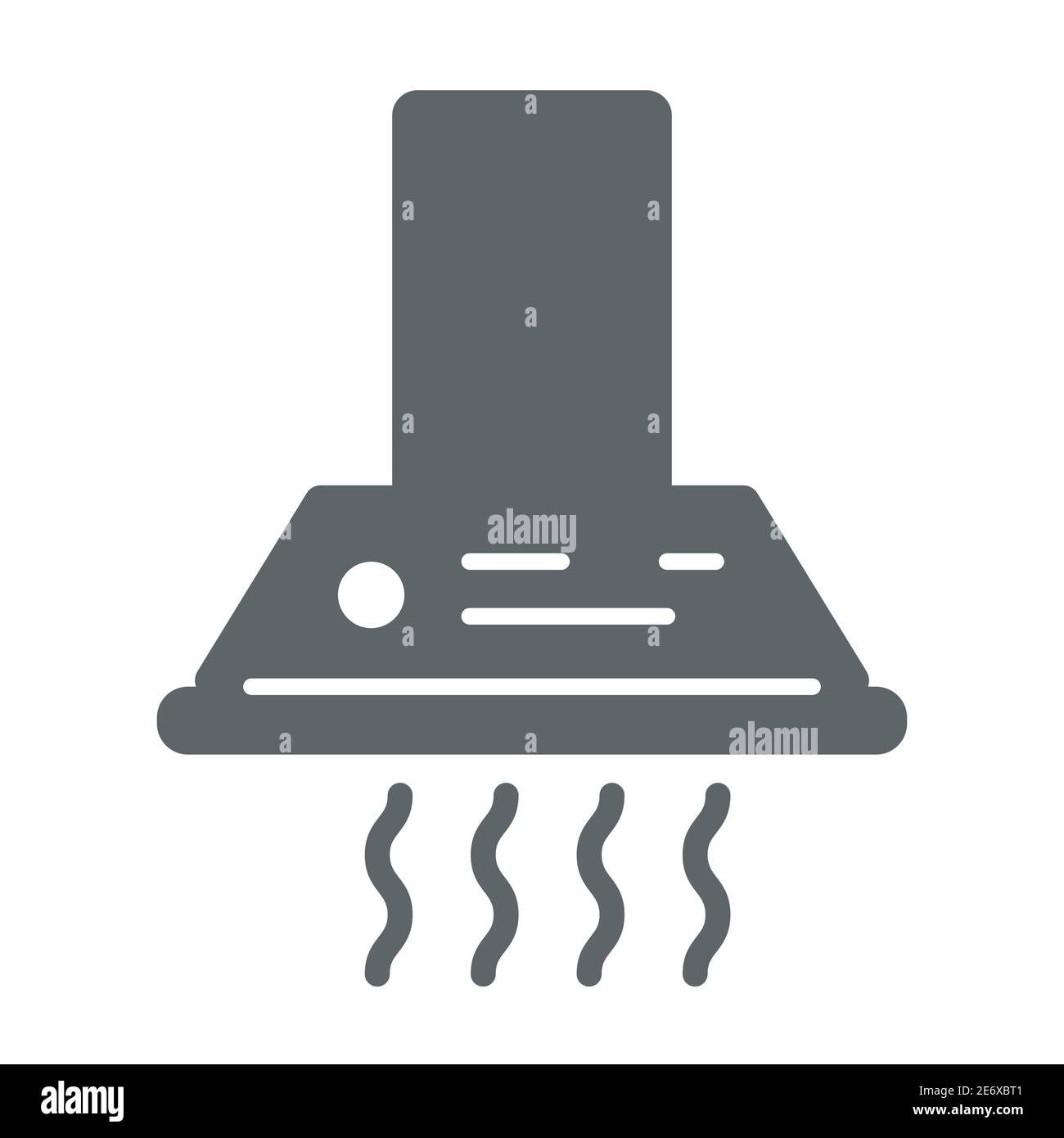 Cooker hood solid icon, Kitchen appliances concept, extractor sign on ...