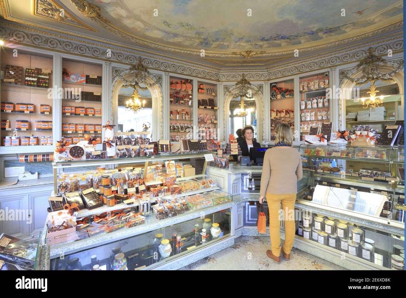 France, Allier, Moulins, Les Palets d'or (founded in 1898), chocolate ...